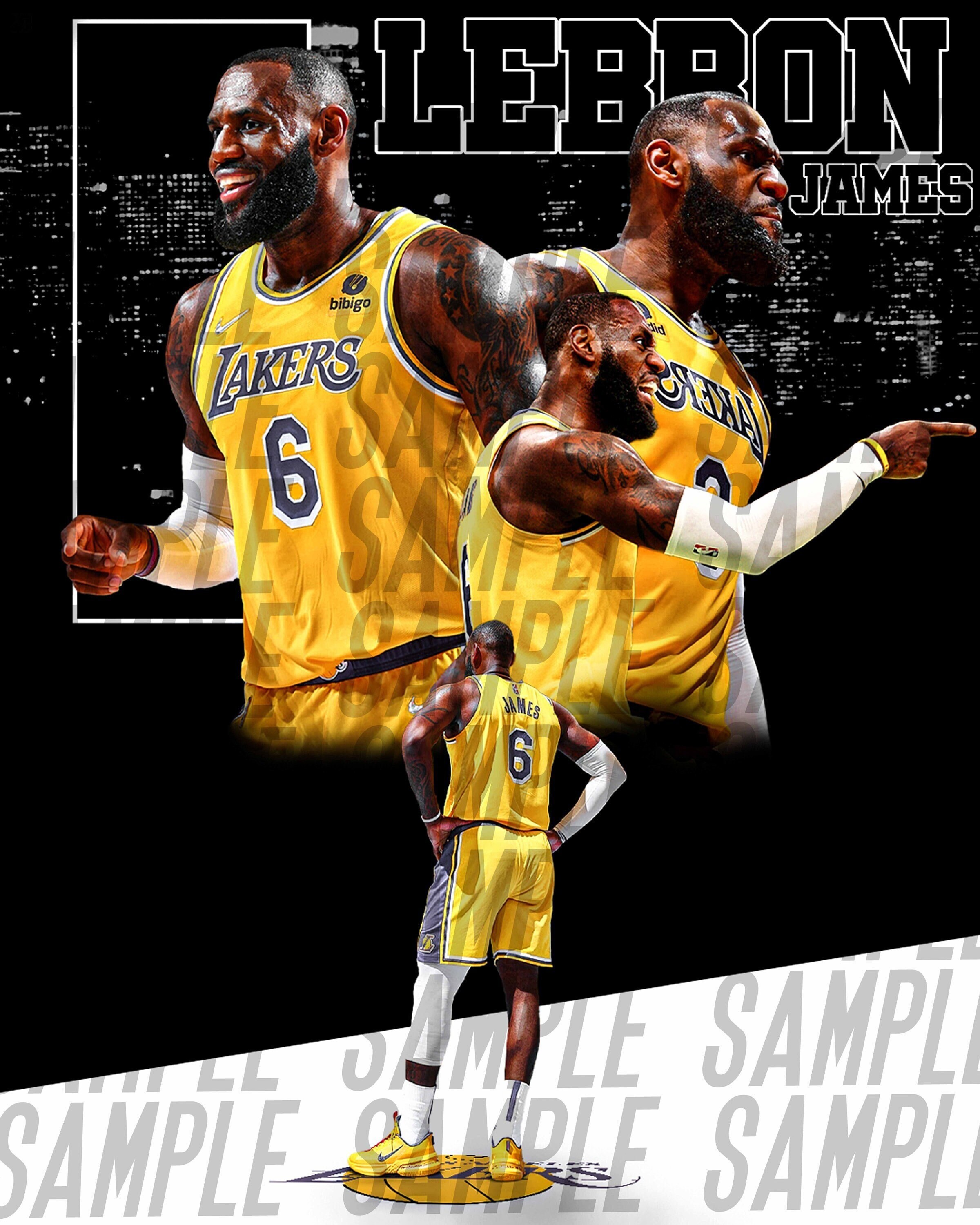 Lebron James Digital Art for Poster or T-shirt - Etsy
