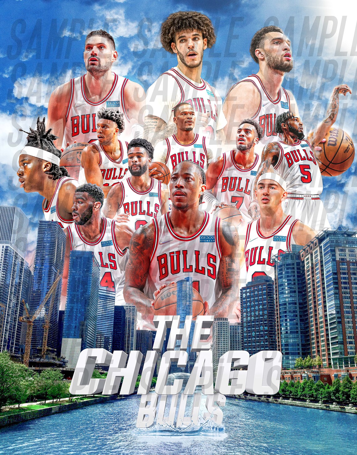 Chicago Bulls Printable Art for Poster Tee Shirt - Etsy