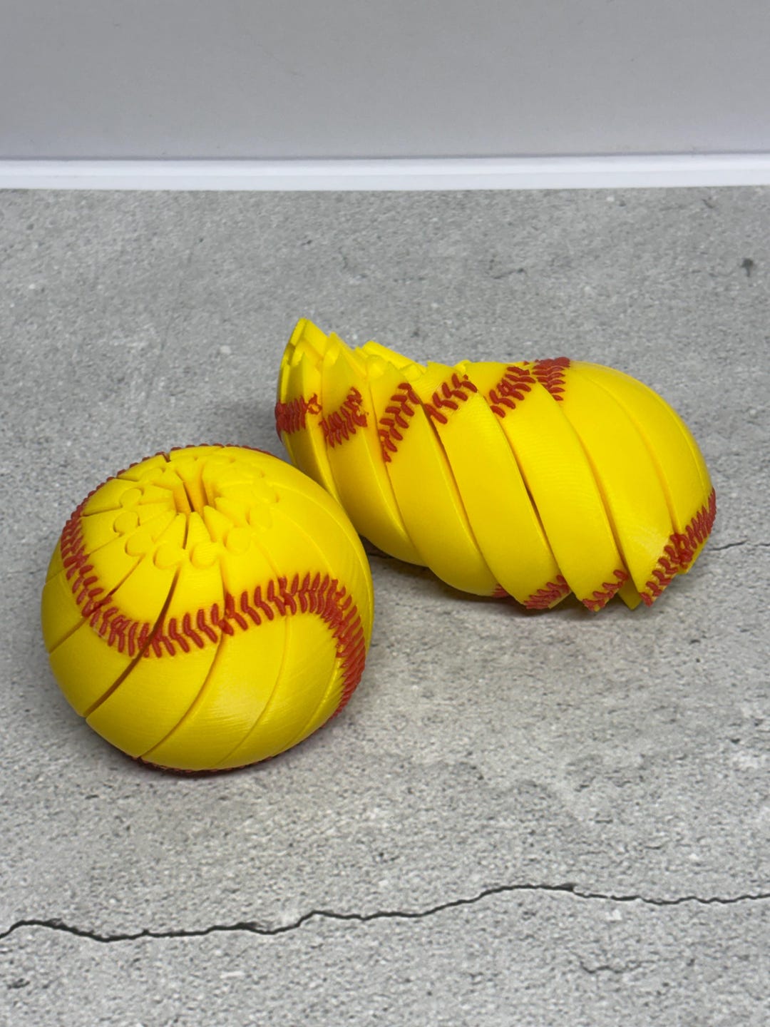 Softball Baseball Slime Ball Fidget - Etsy