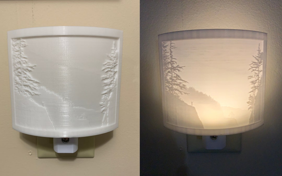 Custom 3D Printed Photo Night Light Use Your Photos Personalized Gift ...
