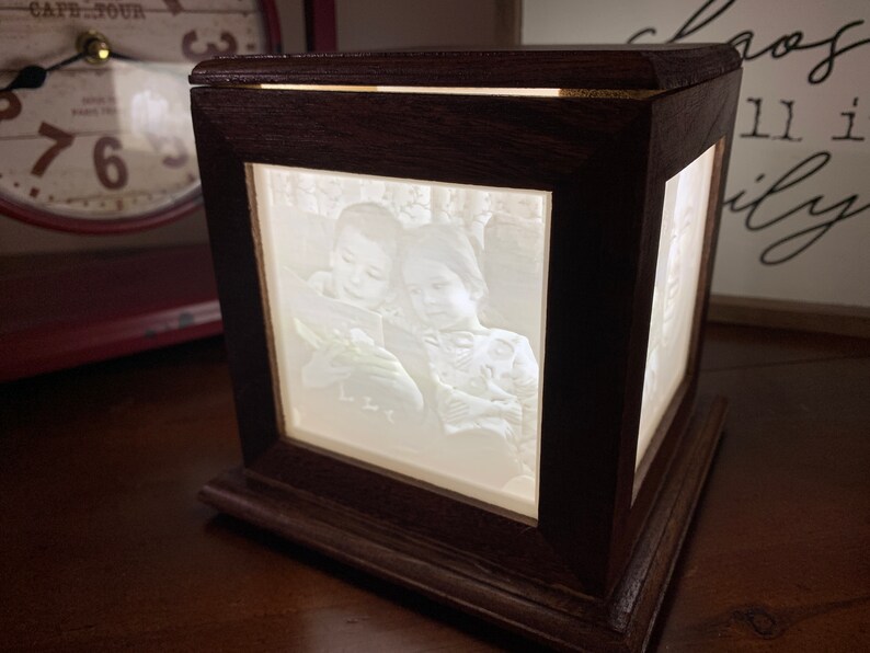 Personalized Lighted 3D Printed Photo Box | Father’s Day | Use Your ...