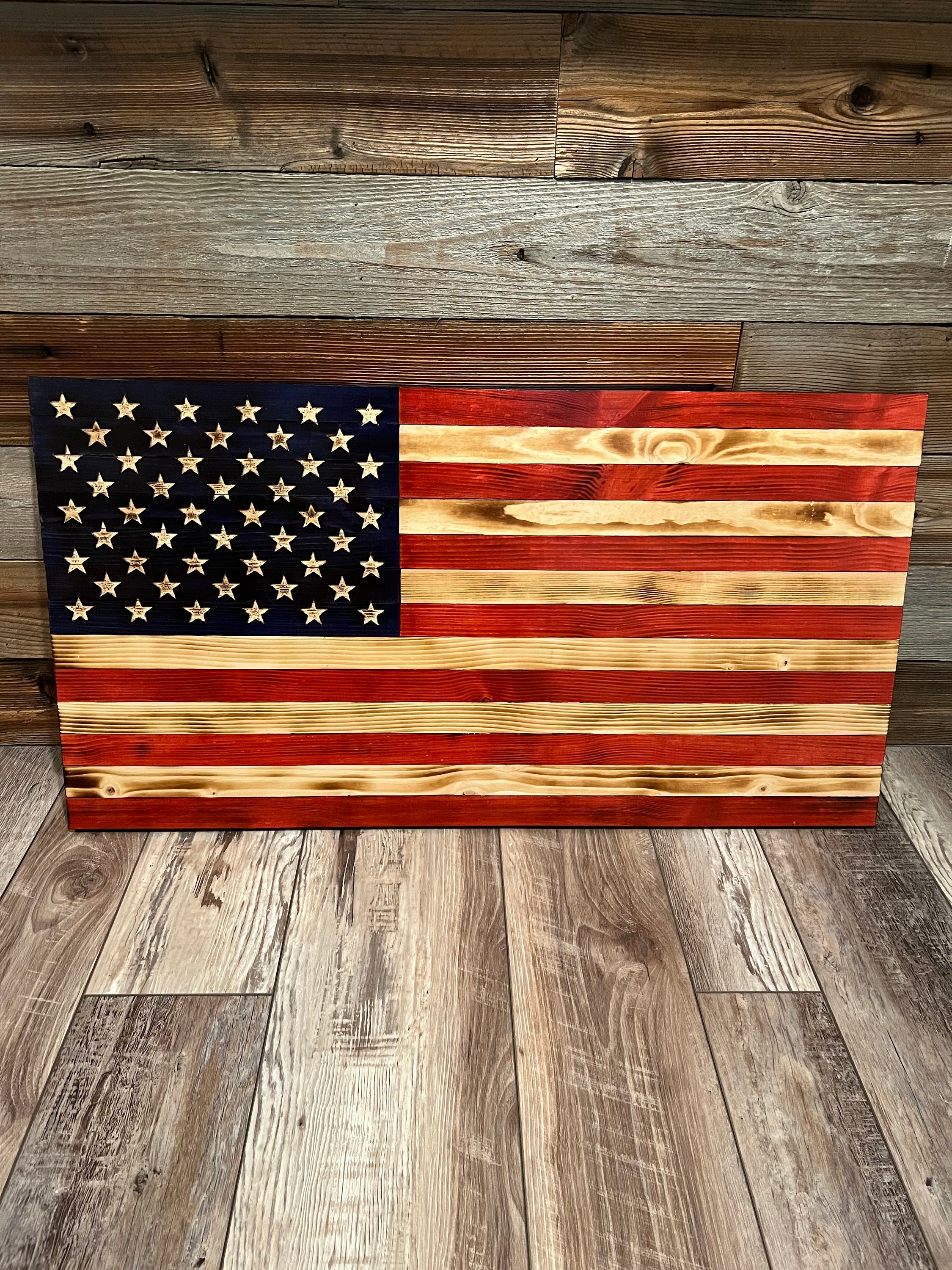 Wall Decals & Murals Home & Living 13x7.5 Hand Carved Patriotic Gift ...