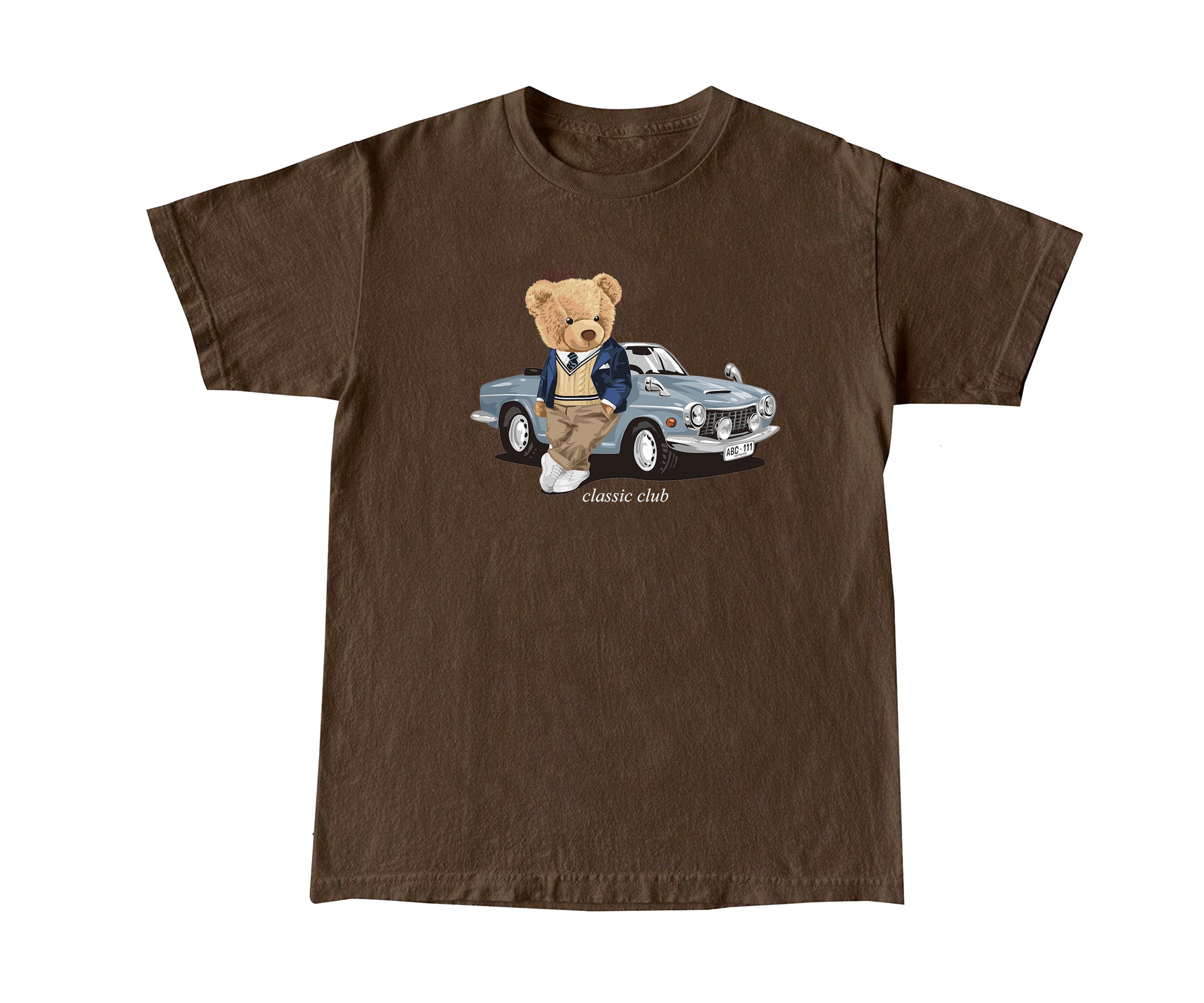Vintage Bear T-shirt Vintage T-shirt Classic Club Bear Shirt Graphic ...