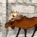 12" Life-like Brown Flocked Standing Moose - Etsy