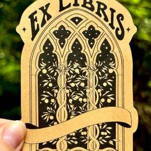 Ex Libris Bookplate Sticker - Etsy