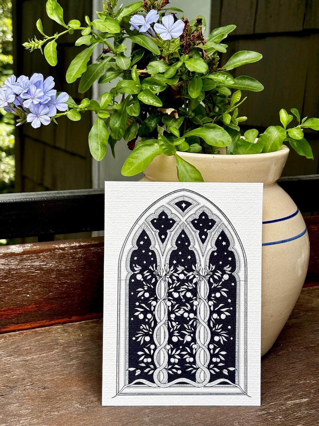 Gothic Castle Window Art Print – Medieval Illustration – Dark Academia ...
