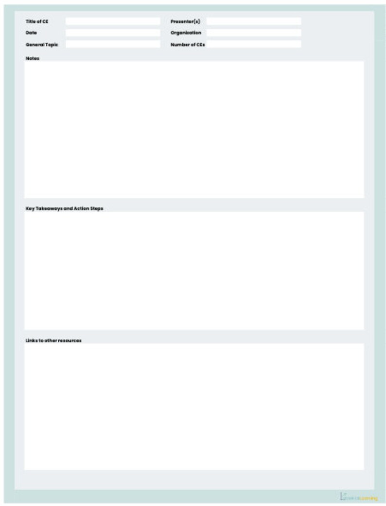 BCBA CEU Tracker and Organization System - Etsy