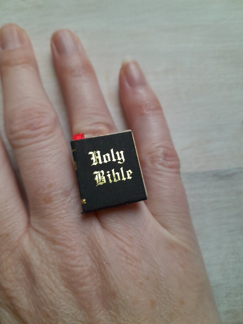 Holy Bible Adjustable Ring, Bible Ring, Easter Gift, Christian Gift ...