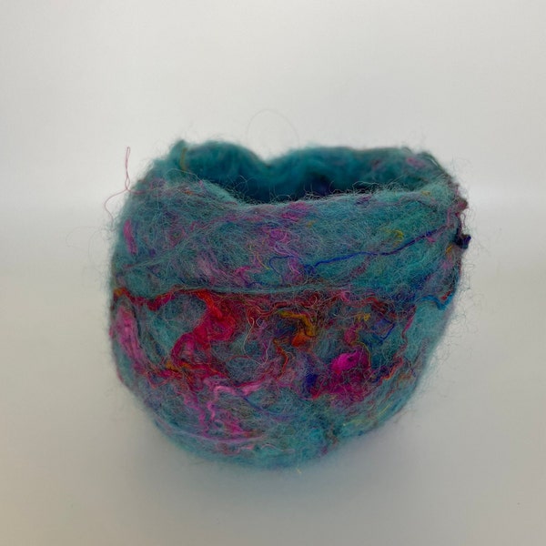 Wet Felted Bowl - Etsy