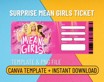 Editable Mean Girls Template - Etsy