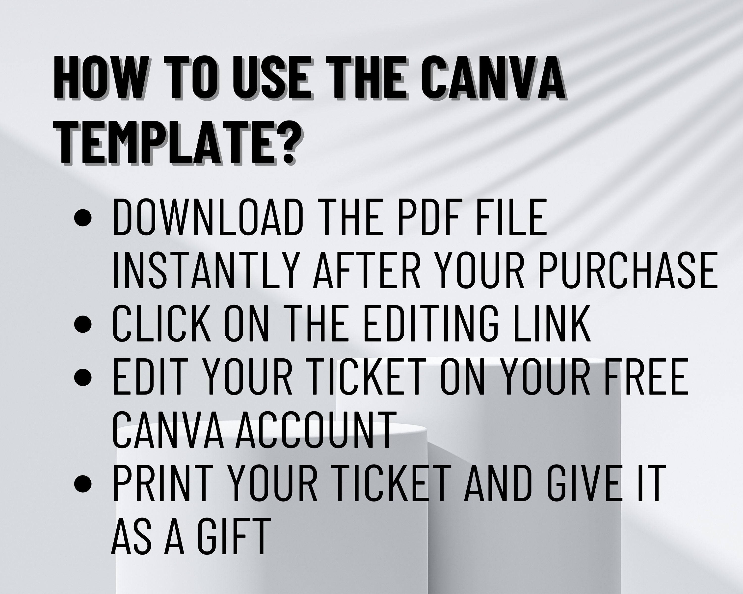 Editable SIX Broadway Ticket, Six the Musical Ticket, Canva Template, Last Minute Gift, Musical ...