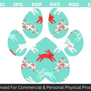 Spring Paw Prints SVG PNG JPG Digital Bundle Dog Mom Svg Dog Mom Png ...