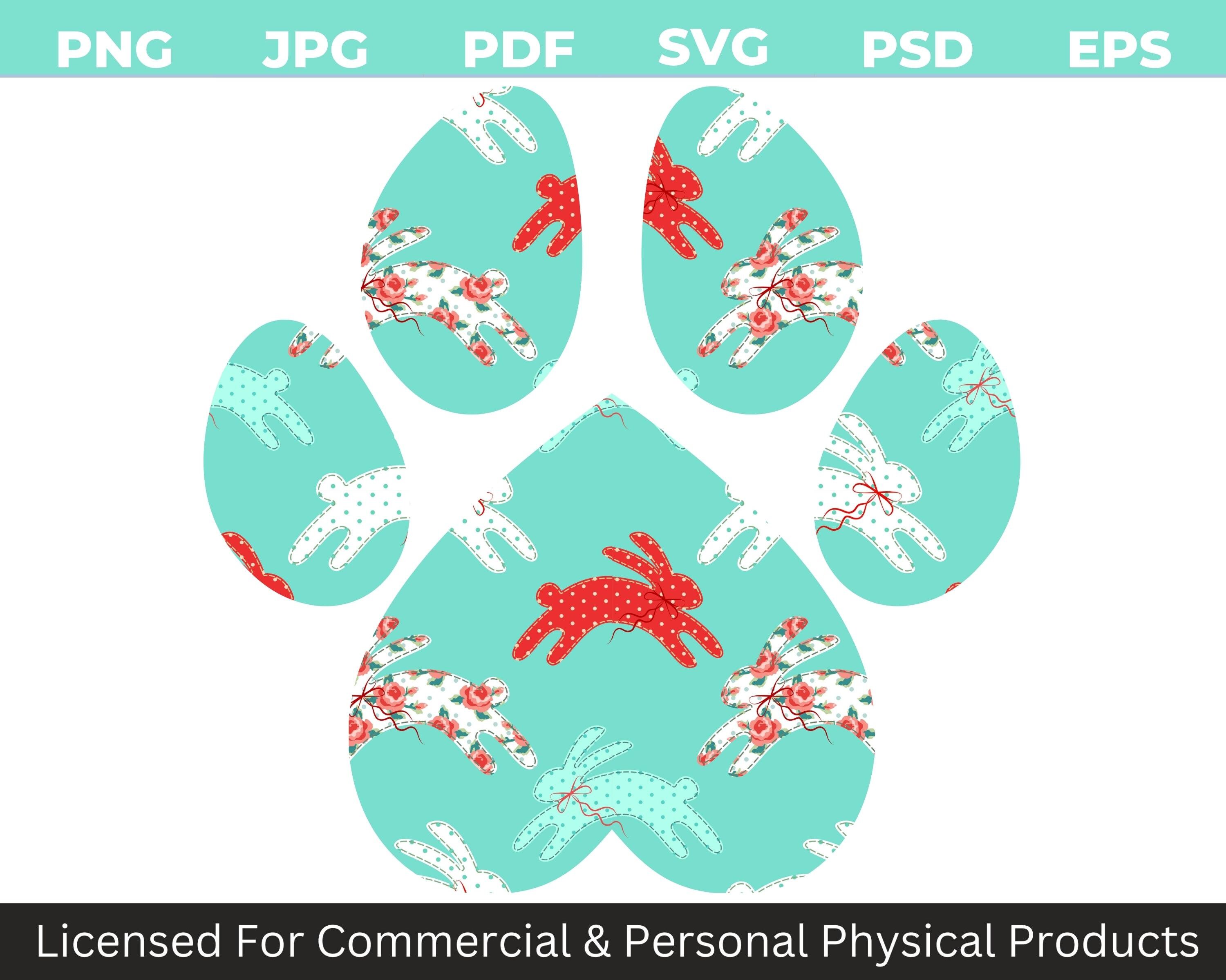 Spring Paw Prints SVG PNG JPG Digital Bundle Dog Mom Svg Dog Mom Png ...