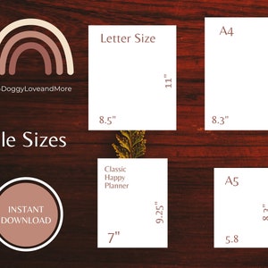 Dog Planner Printable Cover, Puppy Printable Planner Template, Classic ...