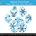 Winter Paw Prints SVG PNG JPG Bundle, Snowflake Paw Prints Clipart ...