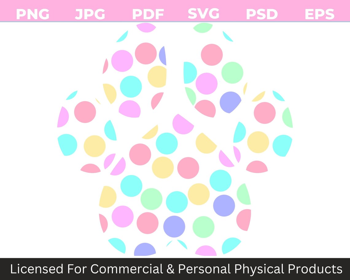 Polka Dot Dog Paw Prints SVG PNG JPG Digital Bundle Dog Mom Svg Dog Mom ...
