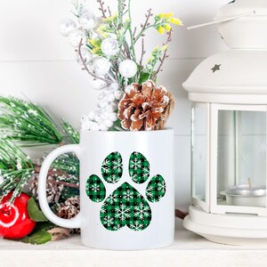 Winter Snowflake Dog Paw Prints SVG PNG JPG Digital Bundle Dog Mom Svg ...