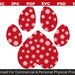 Winter Snowflake Dog Paw Prints SVG PNG JPG Digital Bundle Dog - Etsy
