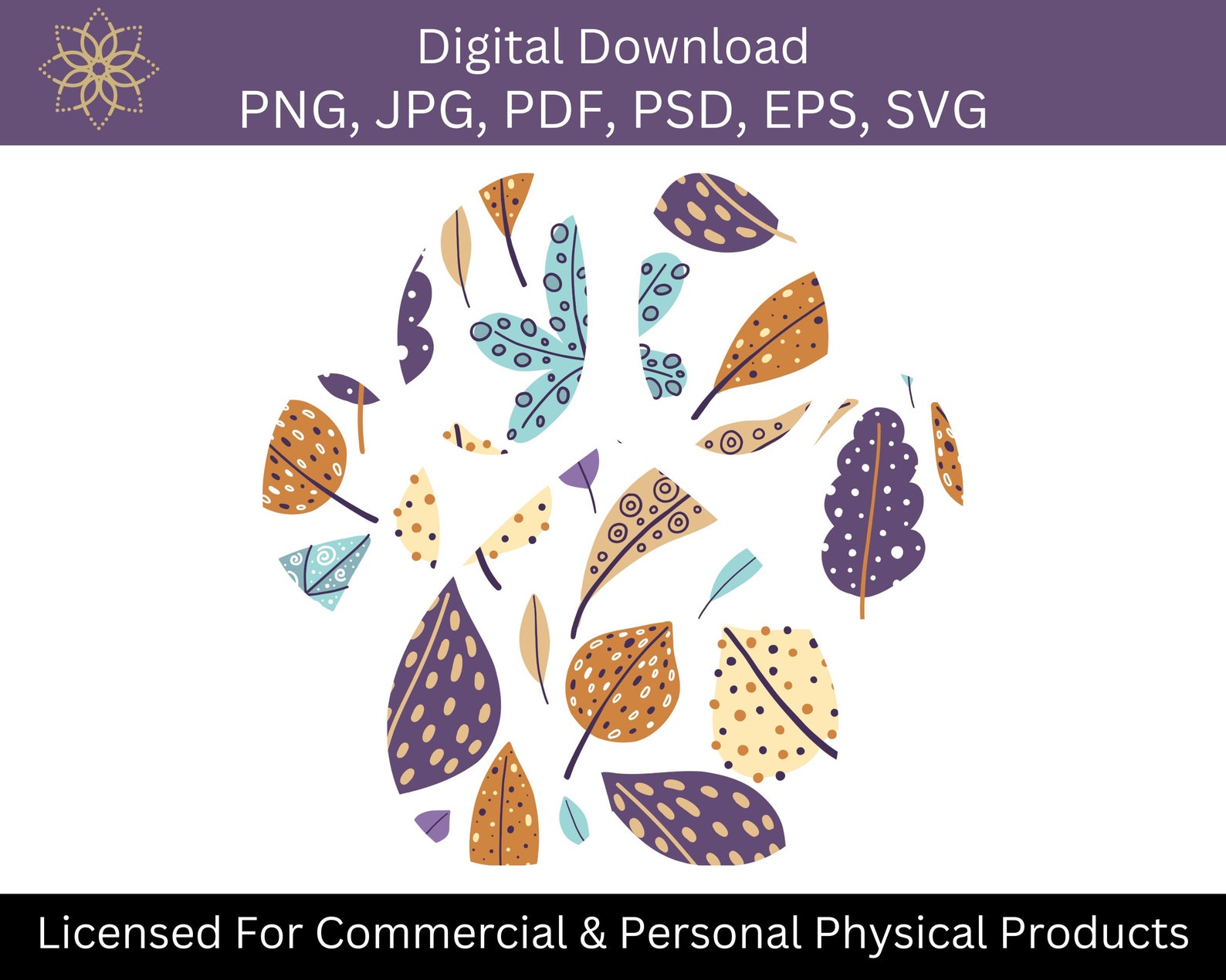 Fall Dog Paw Prints SVG File Set of 6 Fall Sublimation - Etsy Canada