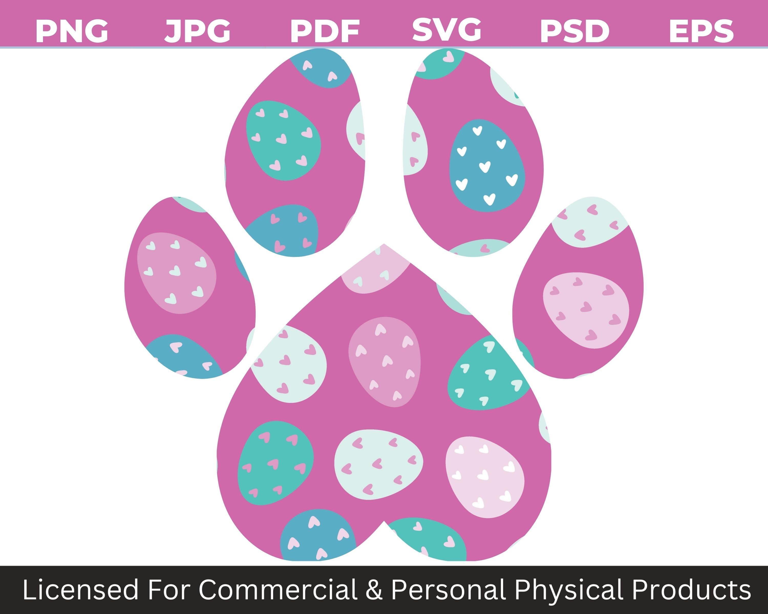 Spring Paw Prints SVG PNG JPG Digital Bundle Dog Mom Svg Dog Mom Png Pet Svg Dog Paws ...