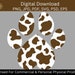 Cow Hide Paw Prints SVG PNG JPG Bundle Paw Prints Clipart - Etsy