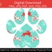 Spring Season Paw Prints SVG PNG JPG Bundle Paw Prints - Etsy
