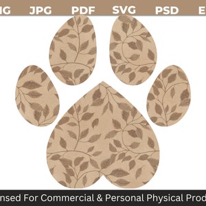 Fall Paw Prints SVG PNG JPG Digital Bundle Dog Mom Svg Dog Mom Png Pet ...