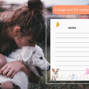 Watercolor Dog-themed Daily Planner Weekly Planner to Do List and Notes ...