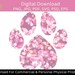 Spring Season Paw Prints SVG PNG JPG Bundle Paw Prints - Etsy