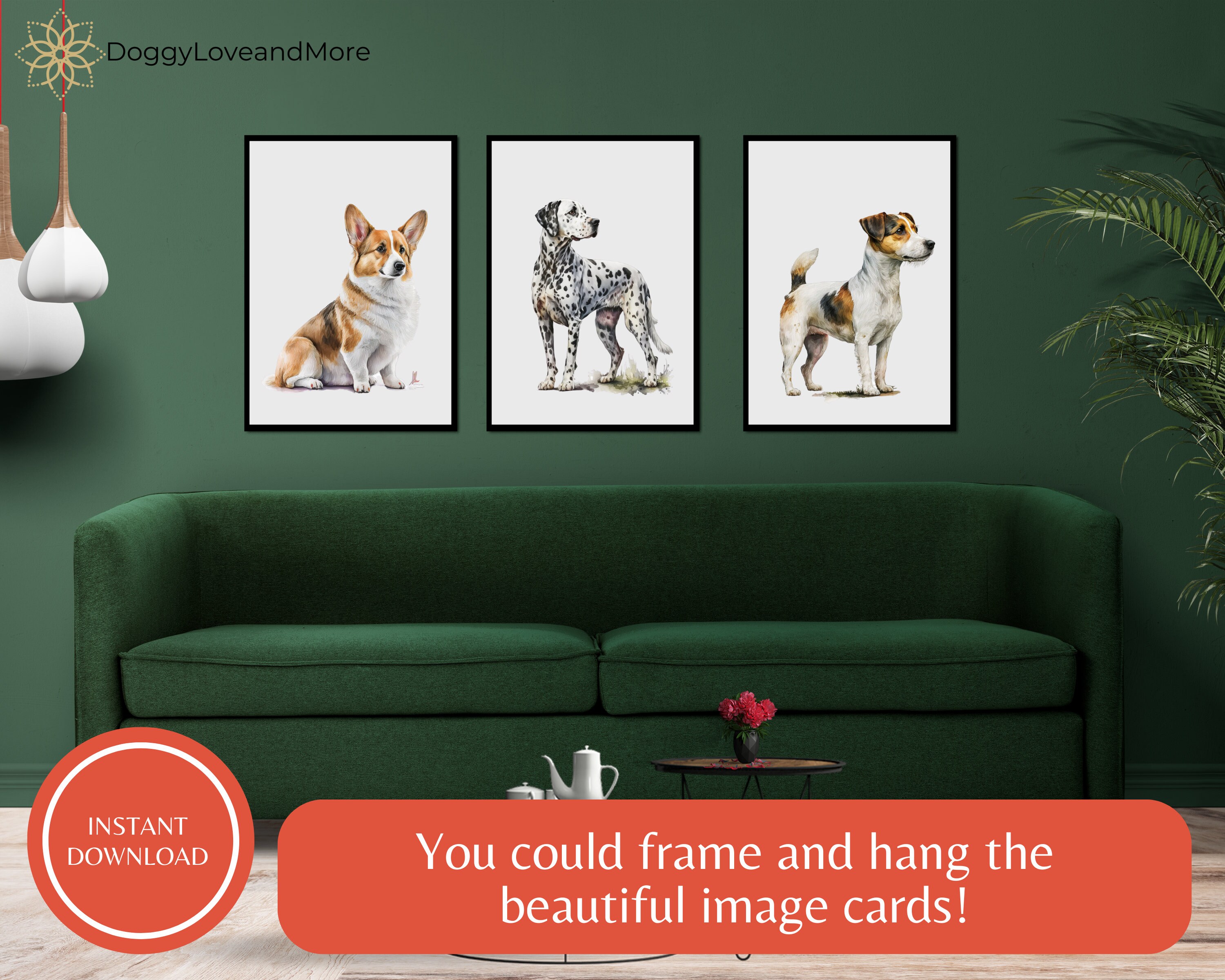 Dog Breeds Flash Cards Letters A to Z Clippable Flashcard - Etsy