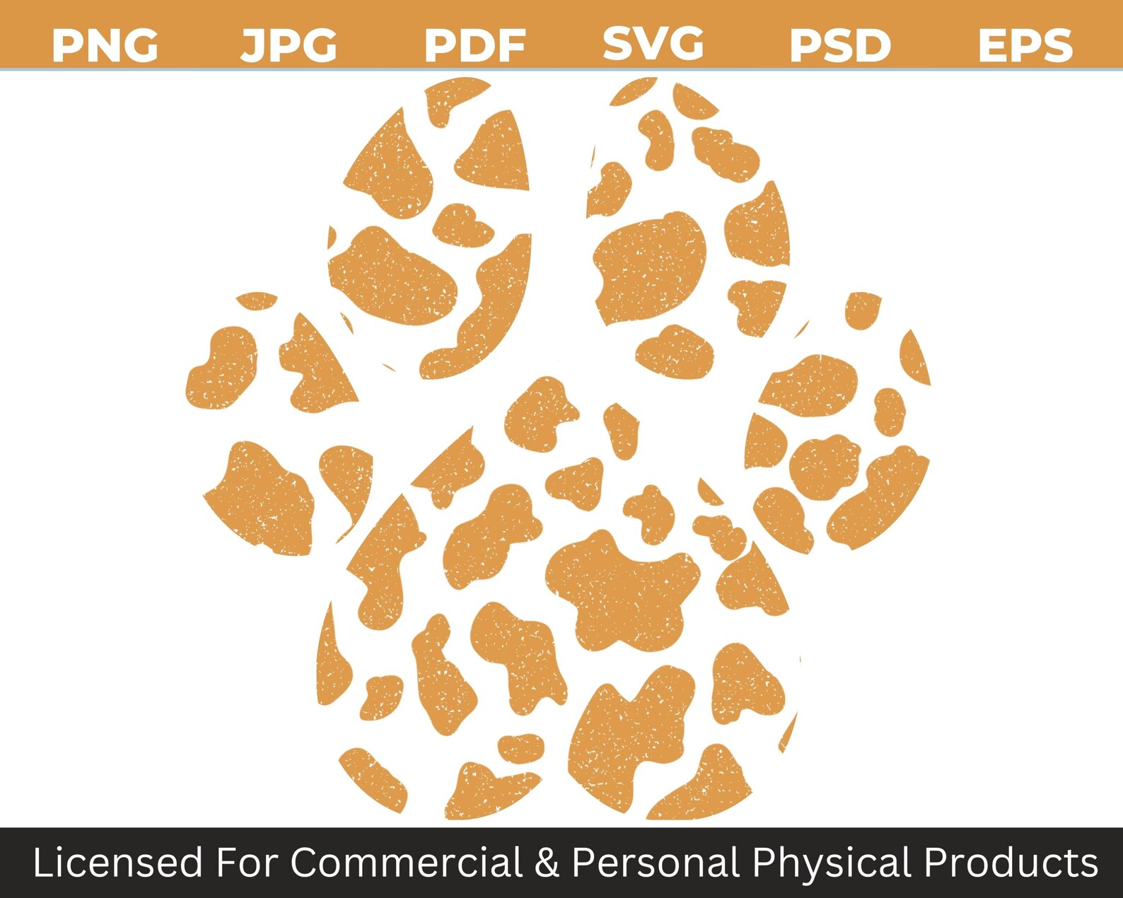 Cow Hide Dog Paw Prints SVG PNG JPG Digital Bundle Dog Mom Svg Dog Mom ...