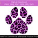 Leopard Paw Prints SVG PNG JPG Bundle, Cheetah Paw Prints Clipart ...