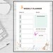 Watercolor Dog-themed Daily Planner Weekly Planner to Do List and Notes ...