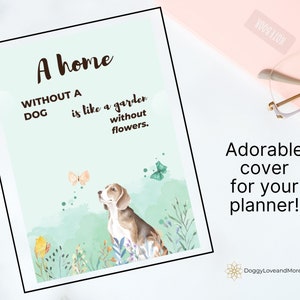 Watercolor Dog-themed Daily Planner Weekly Planner to Do List and Notes ...
