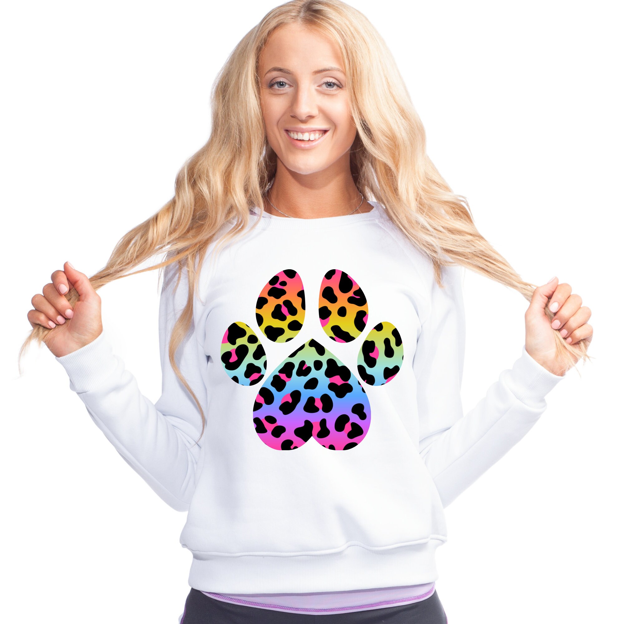 Leopard Paw Prints SVG PNG JPG Bundle, Cheetah Paw Prints Clipart ...