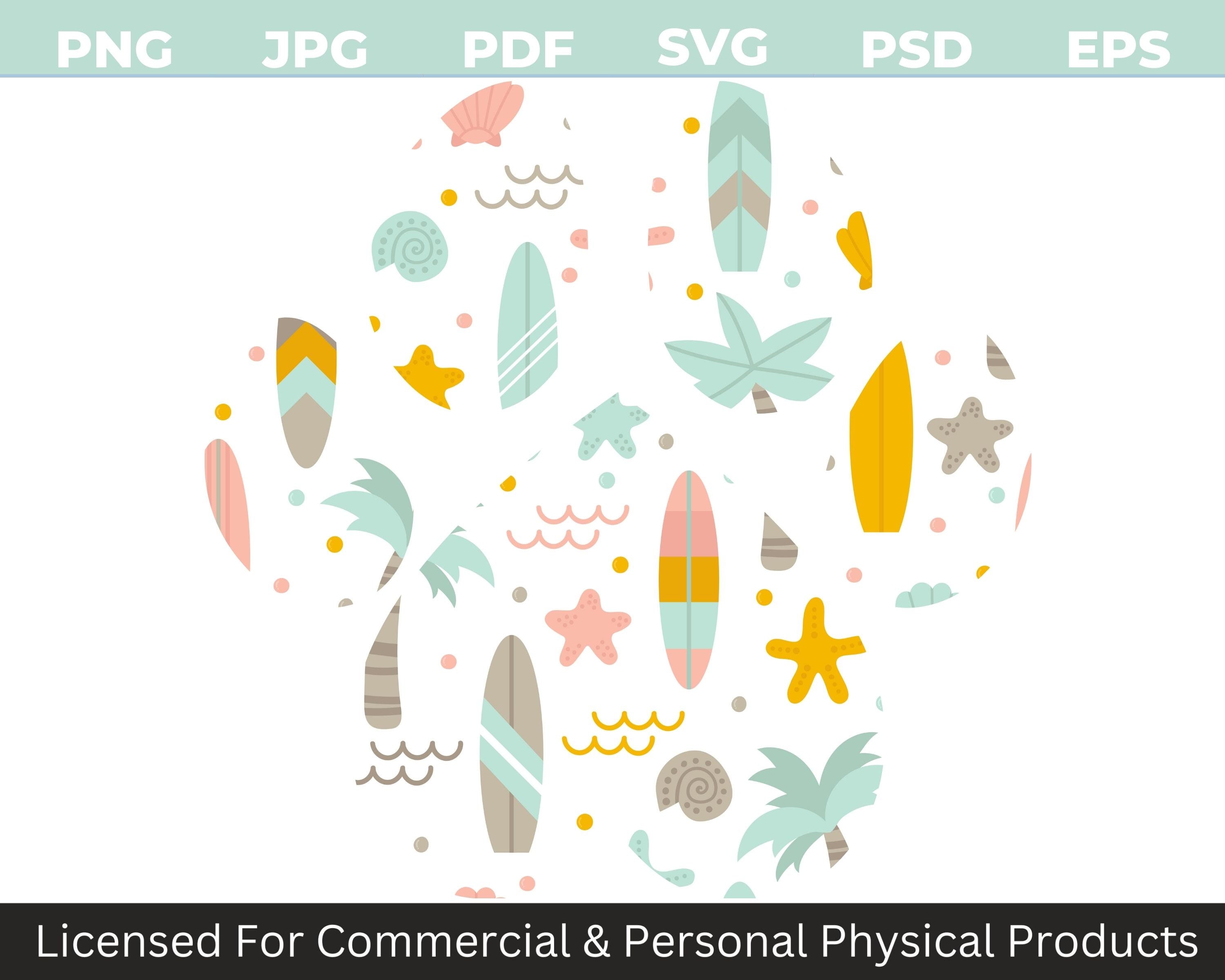 Summer Season Paw Prints SVG PNG JPG Digital Bundle Dog Mom Svg Dog Mom ...