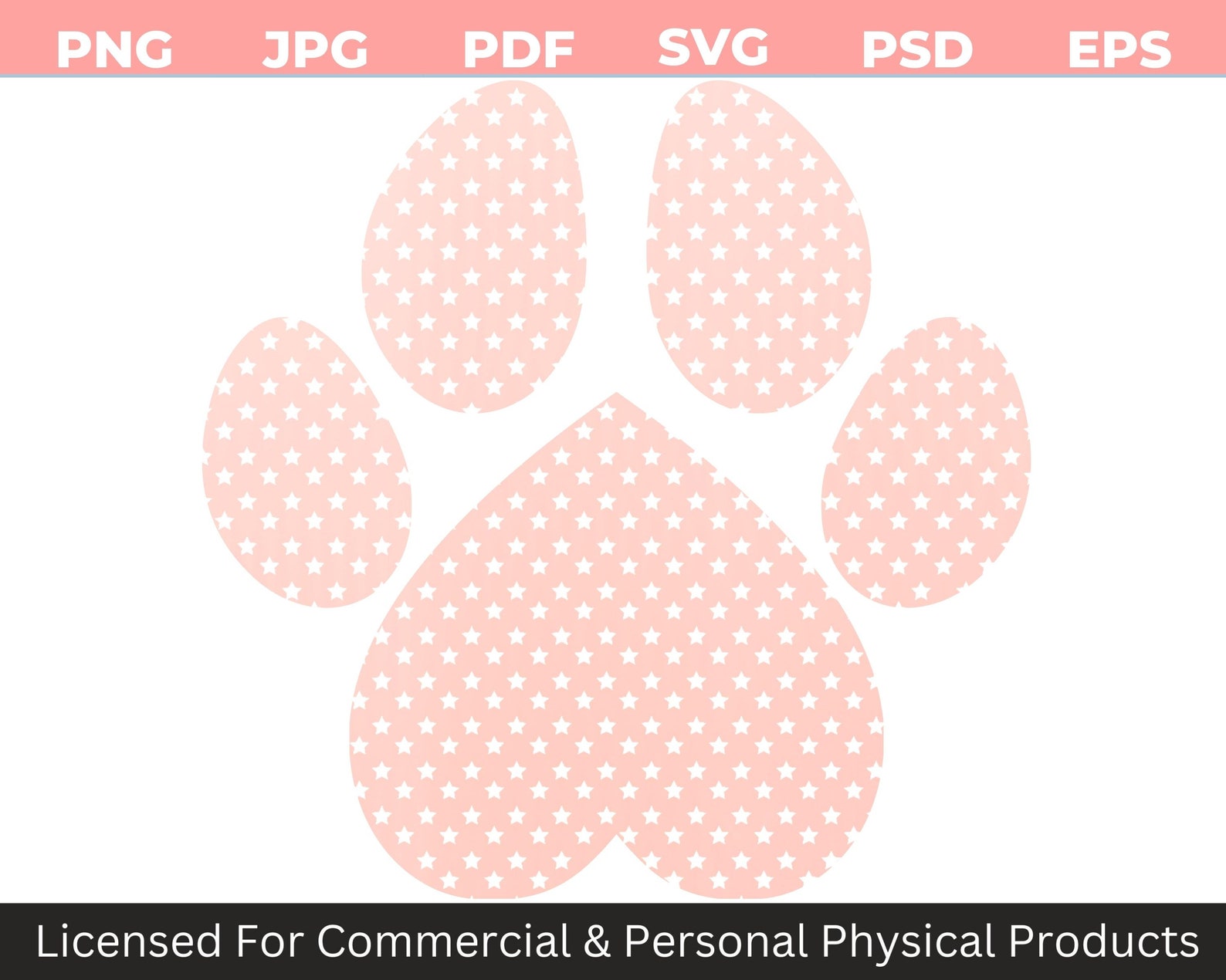 Stars Dog Paw Prints SVG PNG JPG Digital Bundle Dog Mom Svg Dog Mom Png ...
