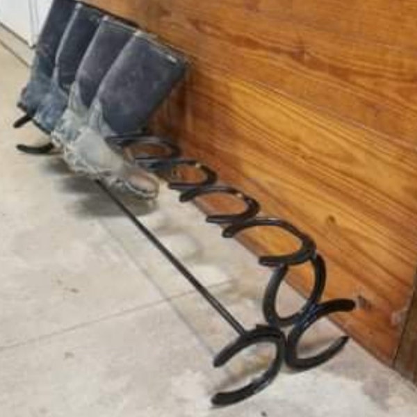 Horseshoe Boot Rack - Etsy