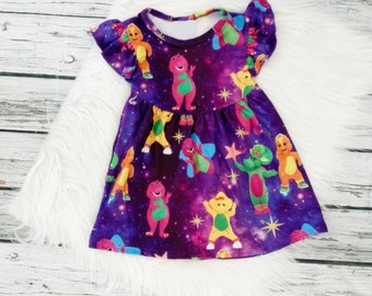 Barney Tutu Set Barney Tutu Barney Birthday Outfit Barney - Etsy