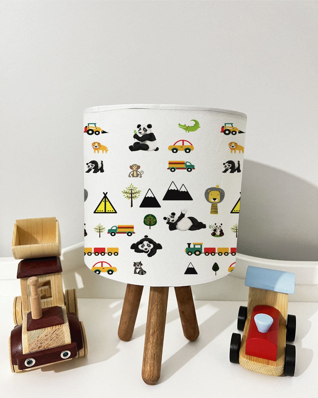 Lamp Shades Cute Animals and Traffic / Kids Nursery / Baby / - Etsy