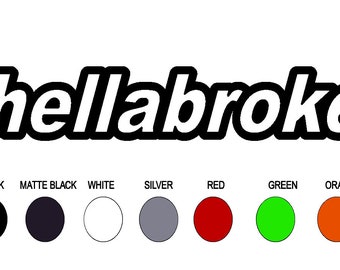 Hellabroke Stickers | Etsy