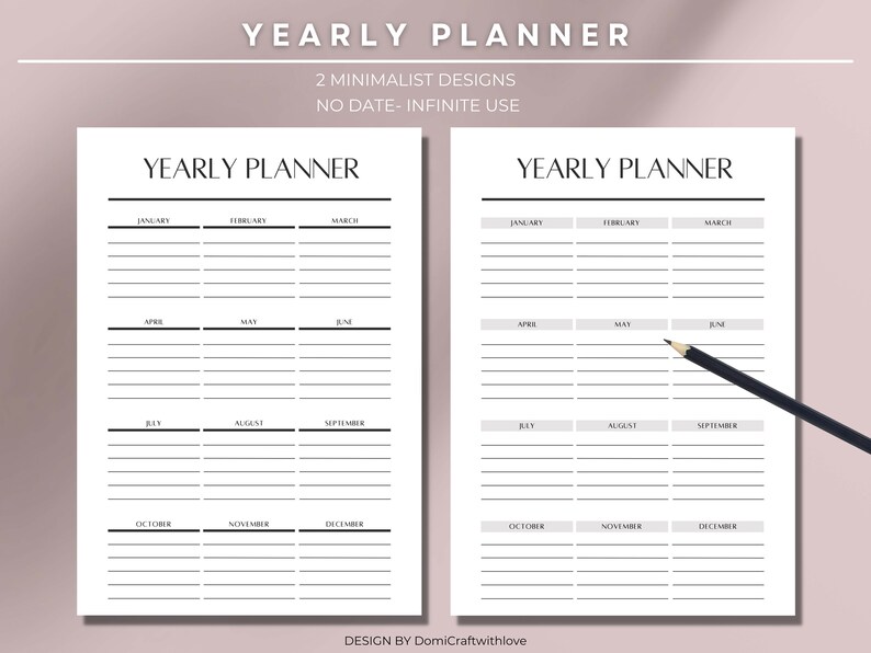 PLANNER BUNDLE Printable, Yearly, Monthly, Weekly, Daily Planners to Do ...