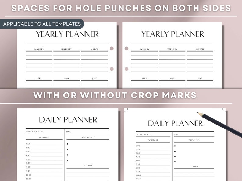 PLANNER BUNDLE Printable, Yearly, Monthly, Weekly, Daily Planners to Do ...