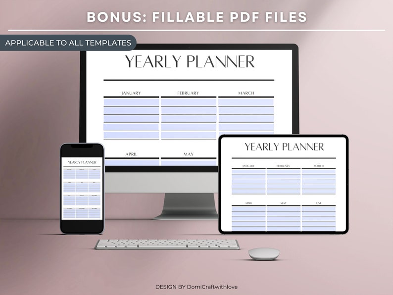PLANNER BUNDLE Printable, Yearly, Monthly, Weekly, Daily Planners to Do ...