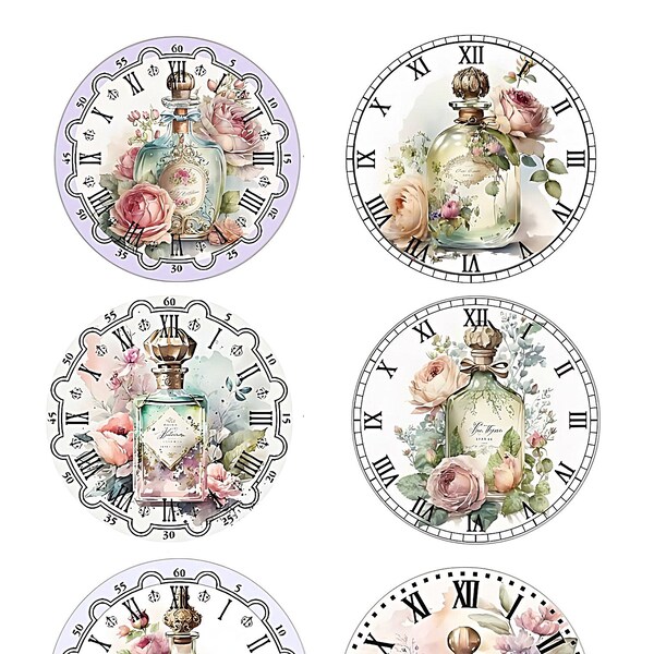 Decoupage Clock - Etsy