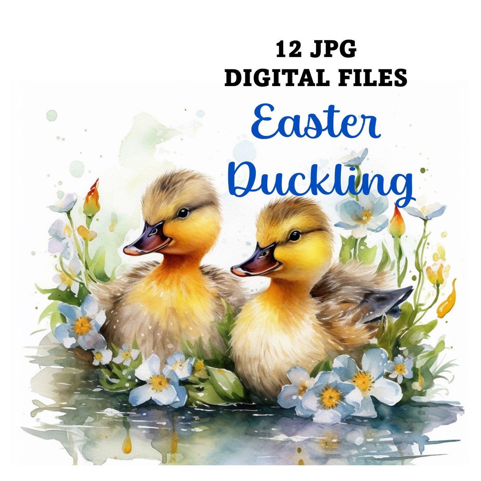 12 Cute Easter Duckling Digital Images for Free Commercial Use ...