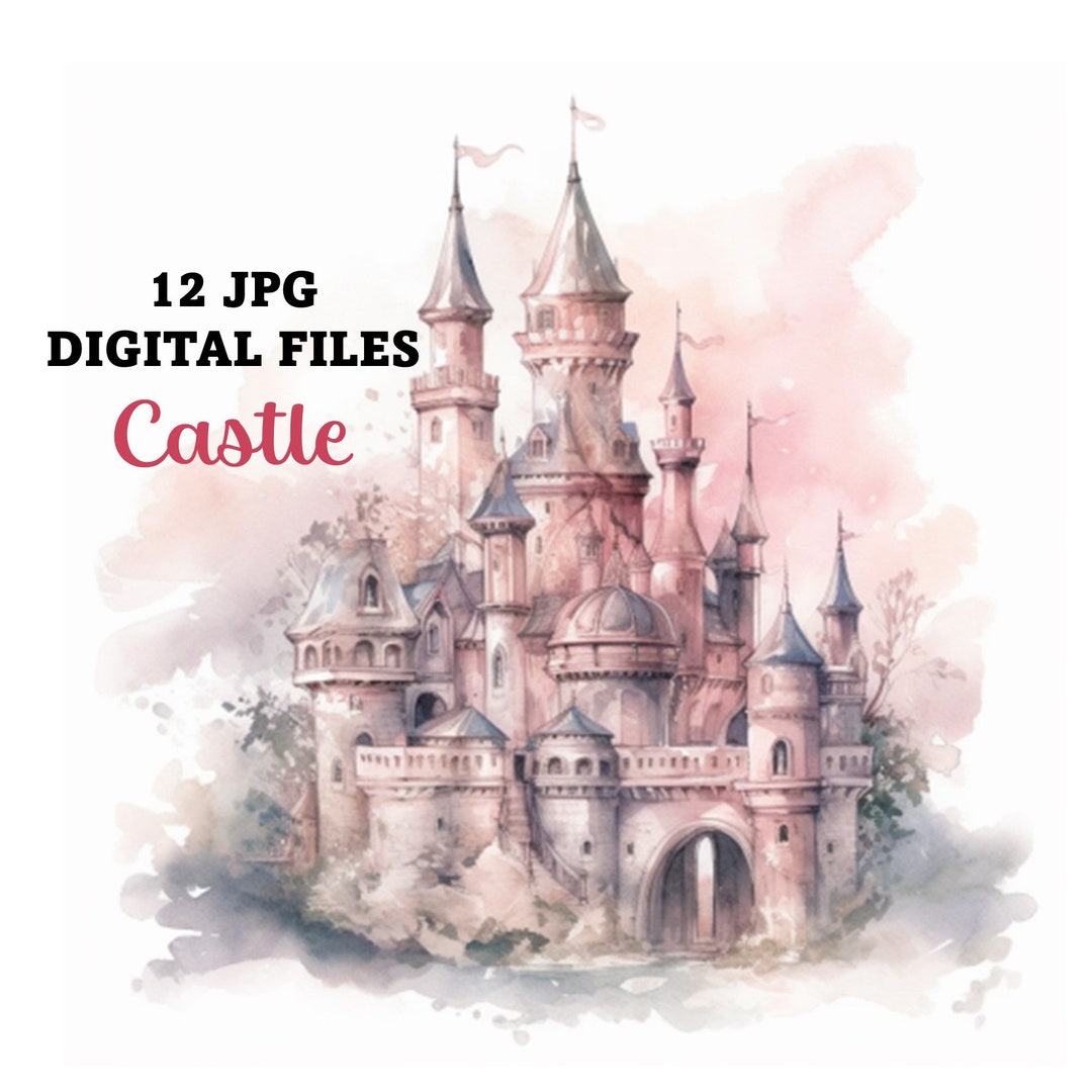 12 JPG Castle Digital Download, Castle Art for Free Commercial Use ...