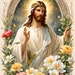 8 JPG Files Easter Jesus Card, Watercolor Vintage Jesus Cards ...