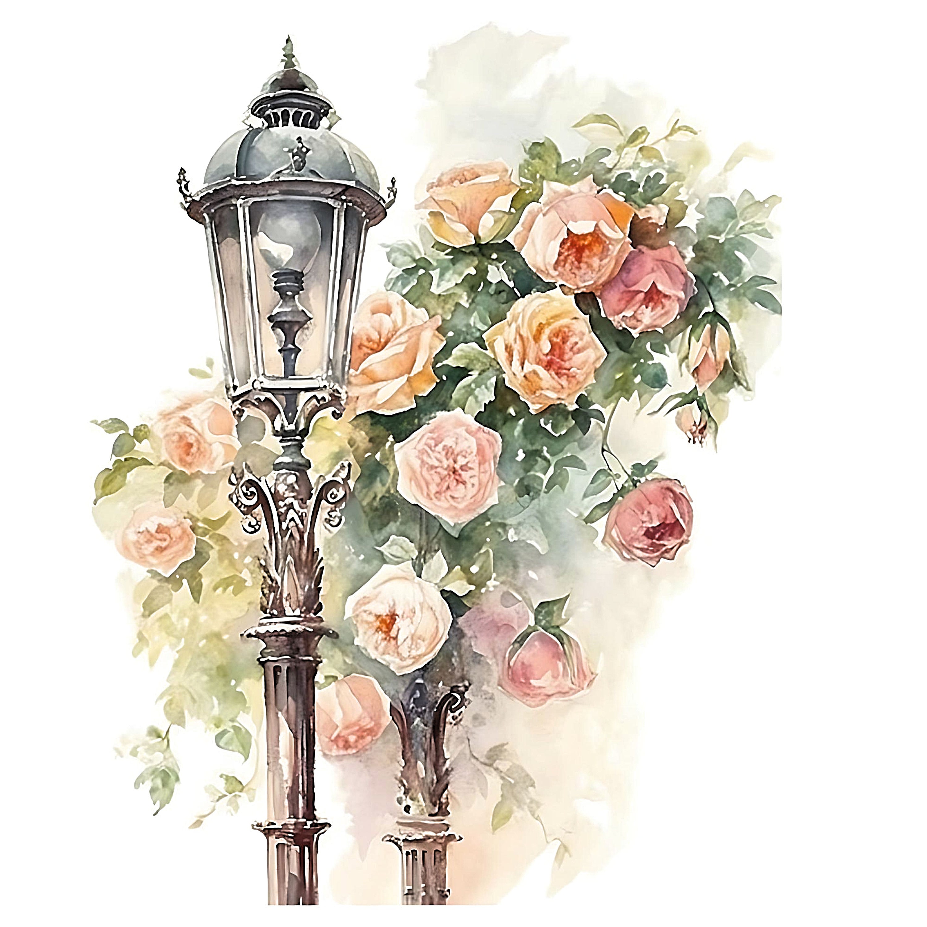 12 Vintage Street Light Digital Download Street Light Art for - Etsy