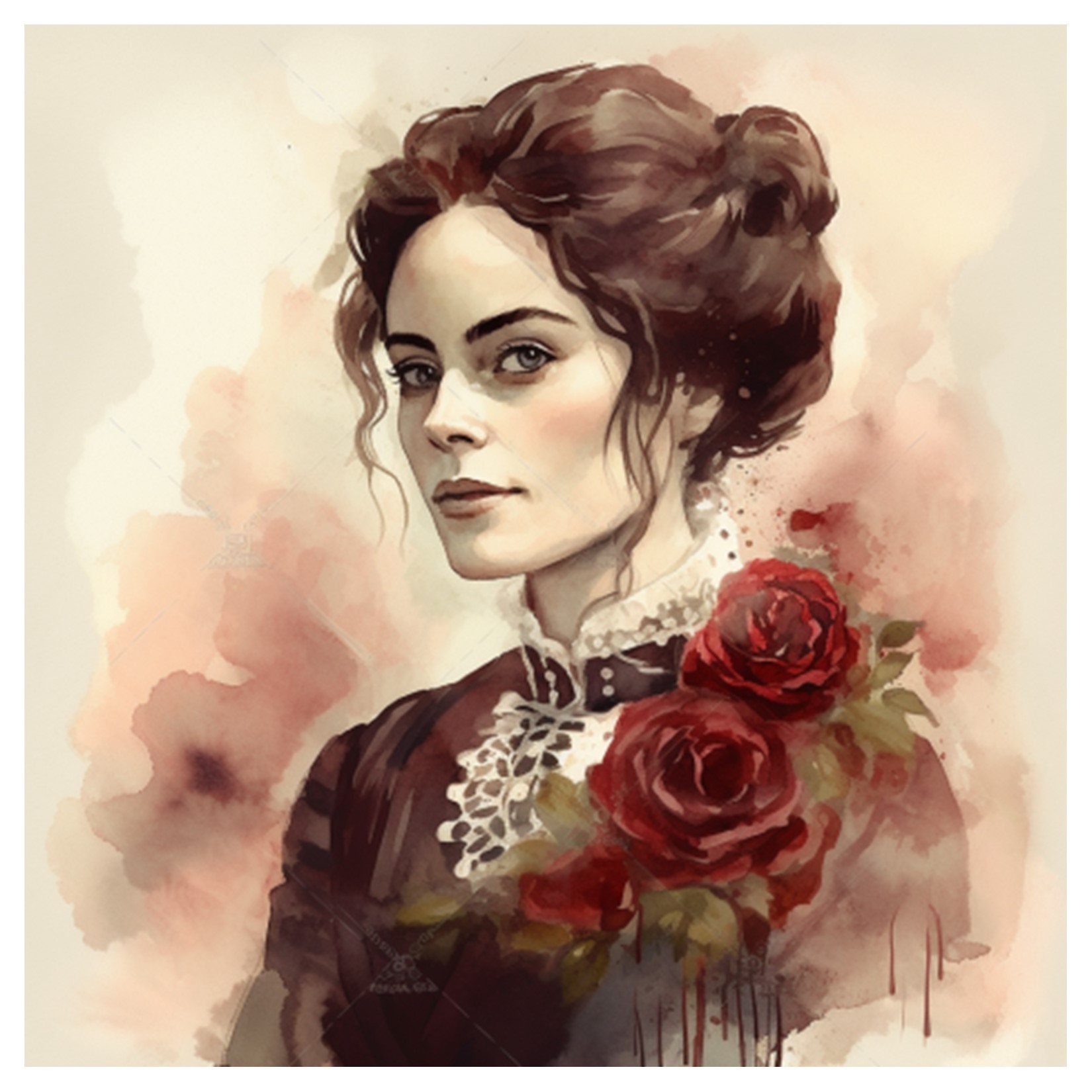 14 Victorian Ladies in Red Portraits 14 JPG Images Instant - Etsy